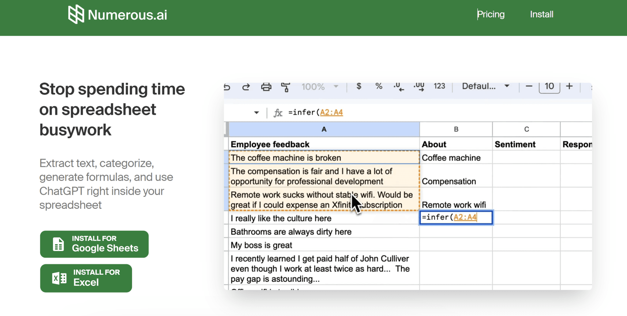 トライアルあり！「Numerous.ai」もう関数は覚えるな！AIを使ってGoogleスプシとExcelを攻略！ | AI-ワークスタイルlAIツール（ChatGPT・生成AI）で仕事を効率化 ...